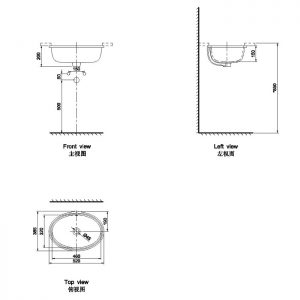 AXENT.ONE C Under Counter Basin L302-4101-M1 | AXENT
